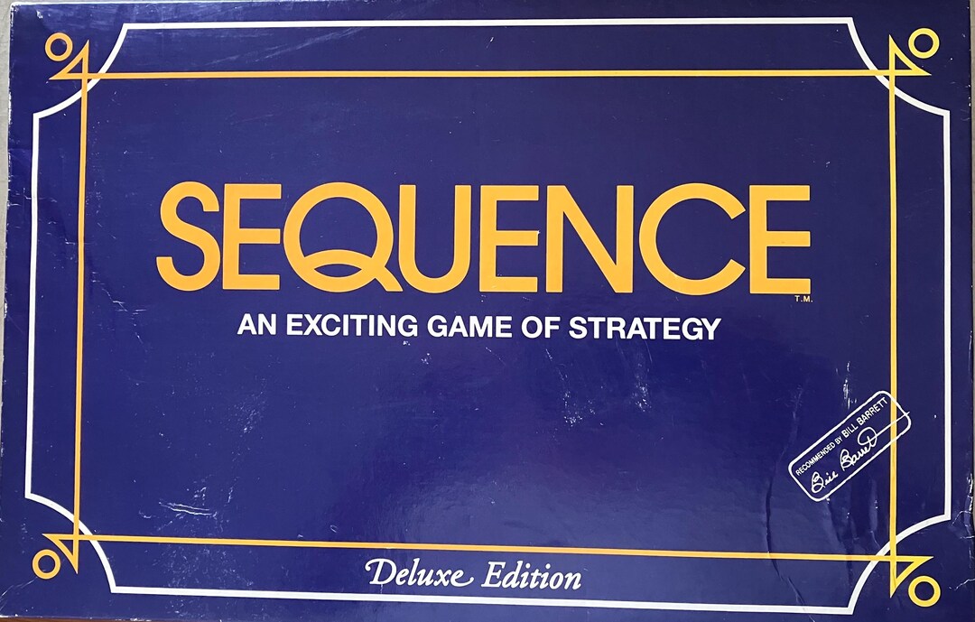Vintage 1995 Deluxe Edition SEQUENCE Game by Jax Ltd. - Etsy