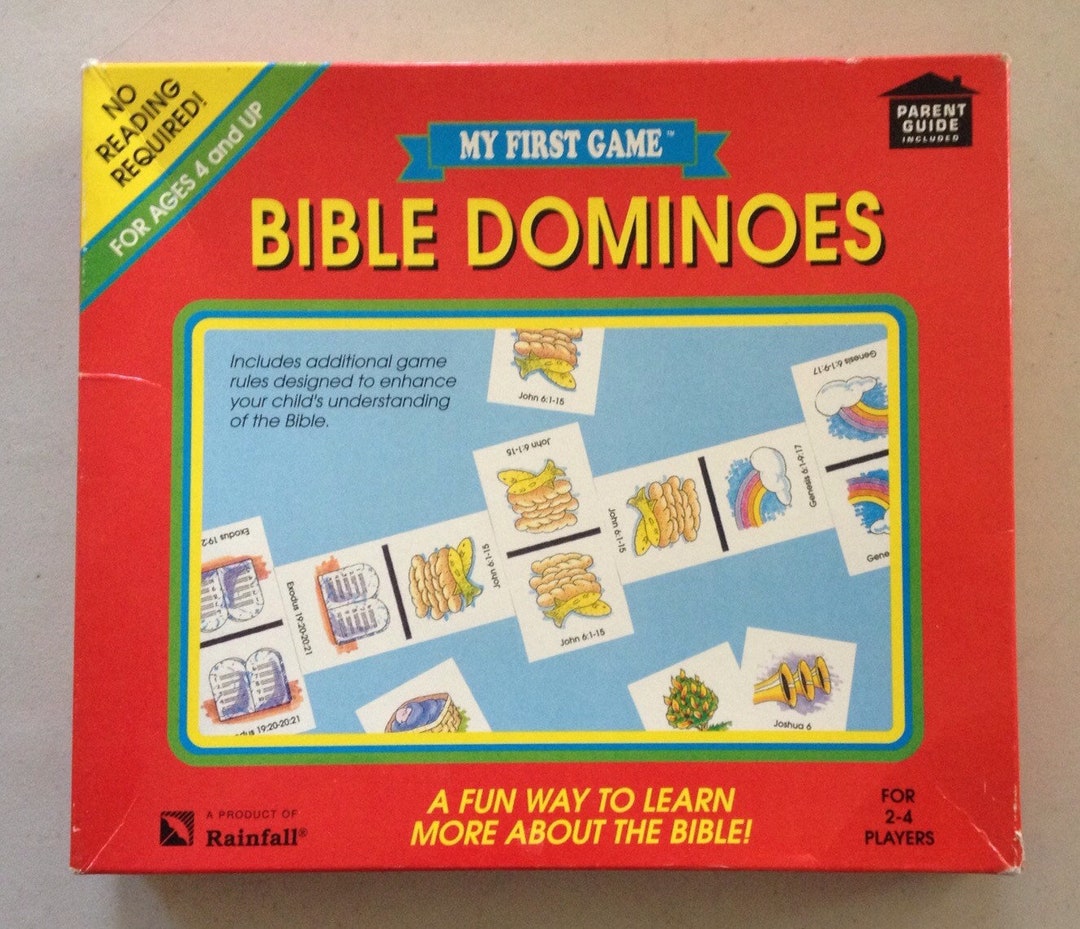 Vintage 1993 BIBLE DOMINOES Game by Rainfall Games - Etsy