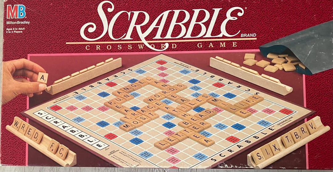 Vintage 1989 SCRABBLE Game by Milton Bradley - Etsy