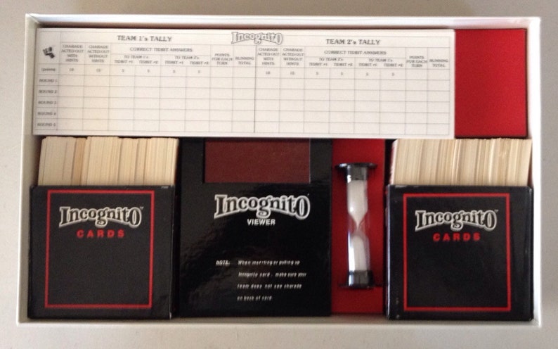 Vintage 1985 INCOGNITO Game - Etsy