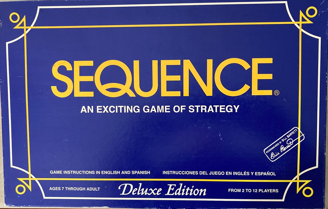 Vintage 1995 Deluxe Edition SEQUENCE CARD GAME by Jax Ltd Inc - Etsy