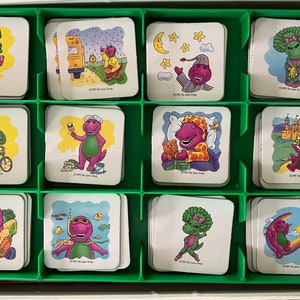 Vintage 1993 Barney MEMORY GAME by Milton Bradley - Etsy