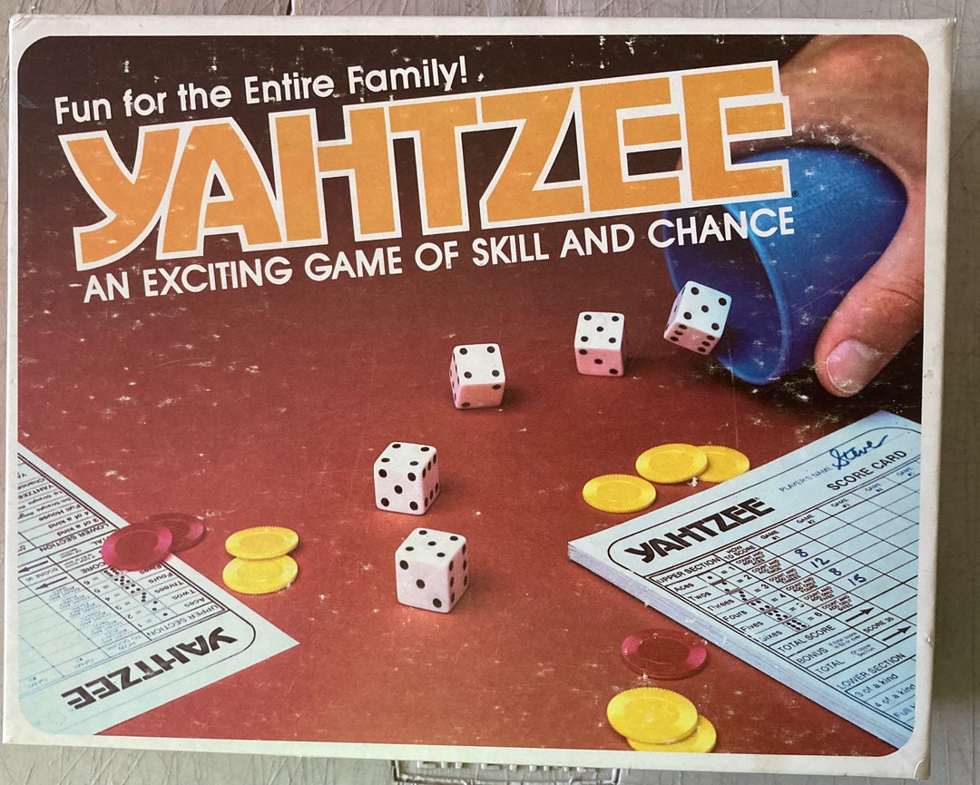 Vintage 1980 YAHTZEE GAME by E S Lowe - Etsy