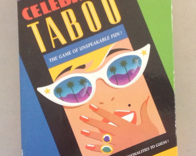 Vintage 1991 CELEBRITY TABOO GAME by Milton Bradley - Etsy