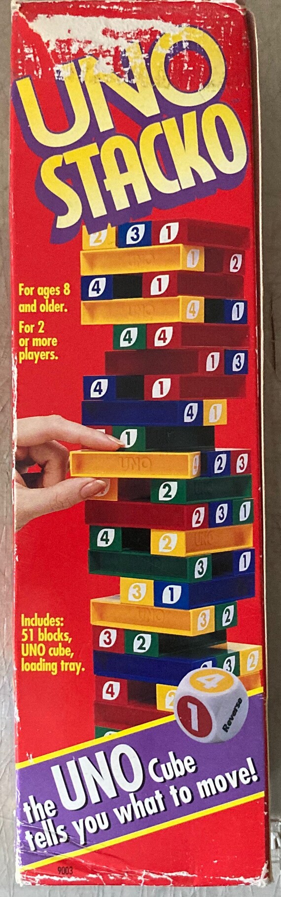 Vintage 1994 UNO STACKO Game by Mattel - Etsy
