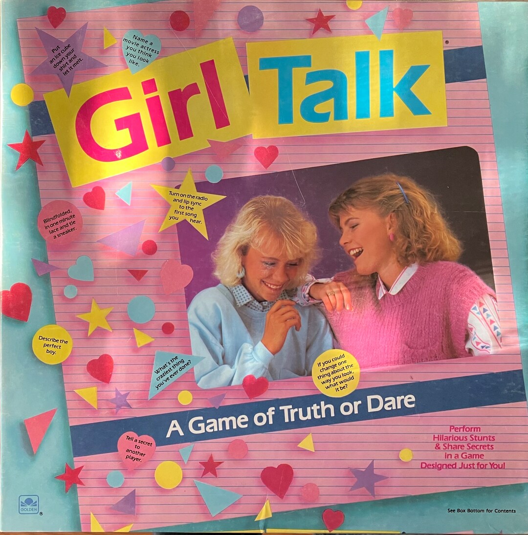 Vintage 1988 GIRL TALK Game by Golden/western Publishing - Etsy