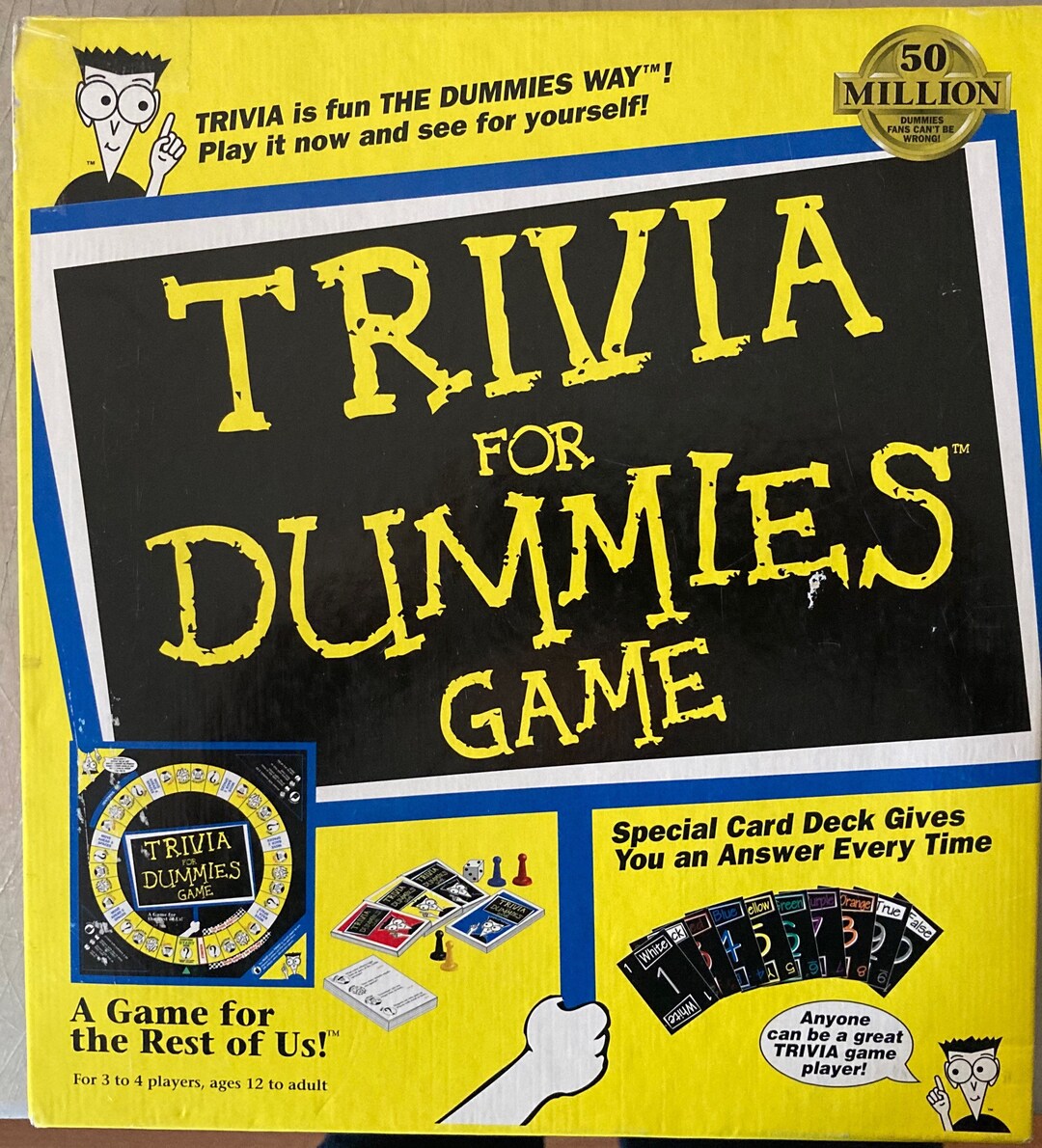 Vintage 1998 TRIVIA for DUMMIES GAME by Pressman Toy - Etsy