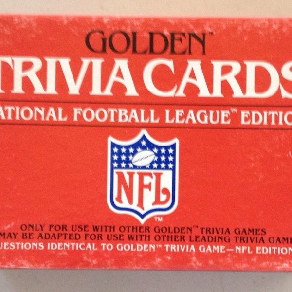 Football Trivia Cards - Etsy