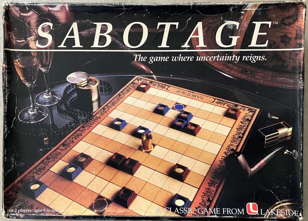 Vintage 1985 SABOTAGE GAME by Lakeside Dynamics Inc - Etsy