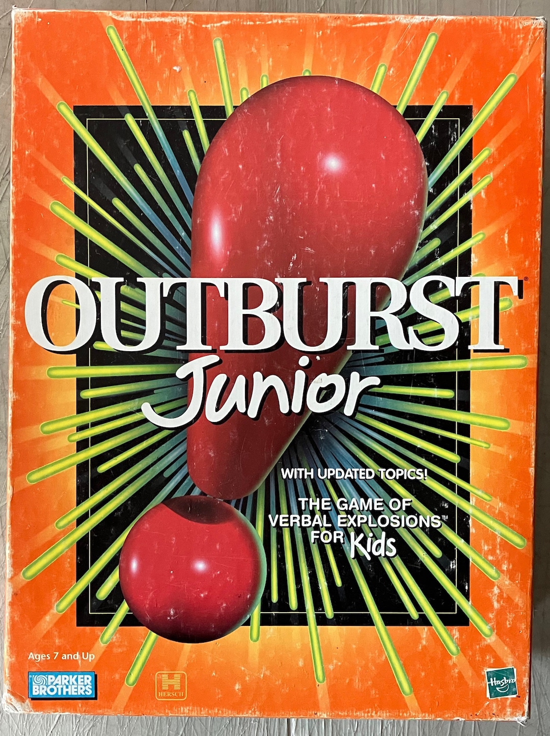Vintage 1999 OUTBURST JUNIOR GAME by Parker Brothers - Etsy