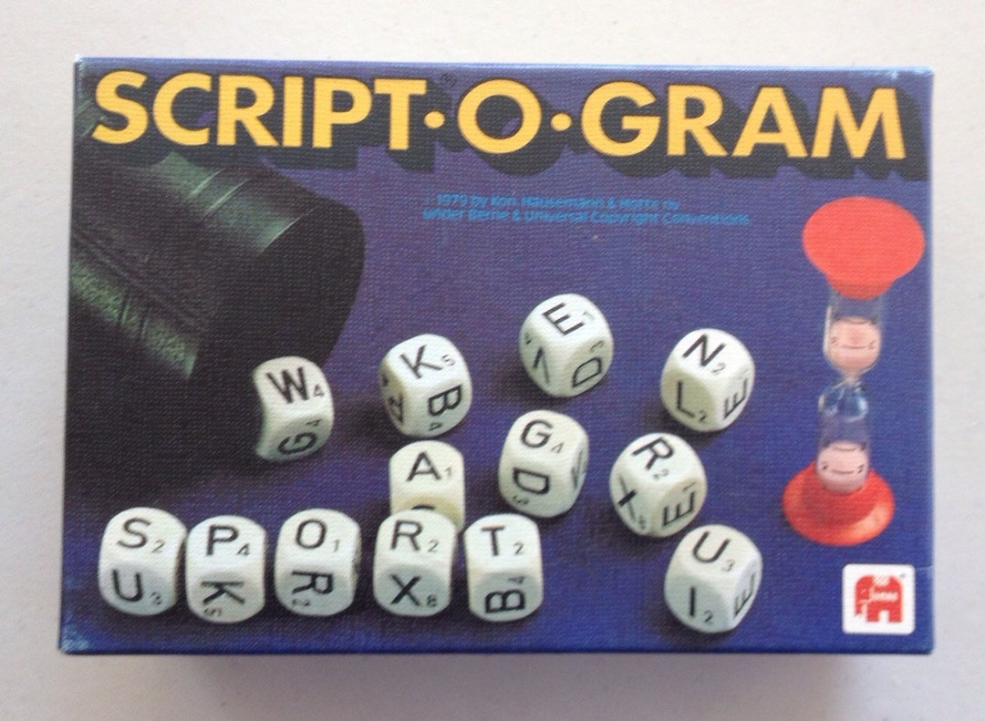 Vintage 1979 SCRIPT-O-GRAM Game by Jumbo Games - Etsy
