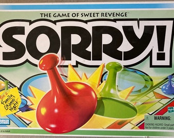Vintage Sorry Board Game - Etsy