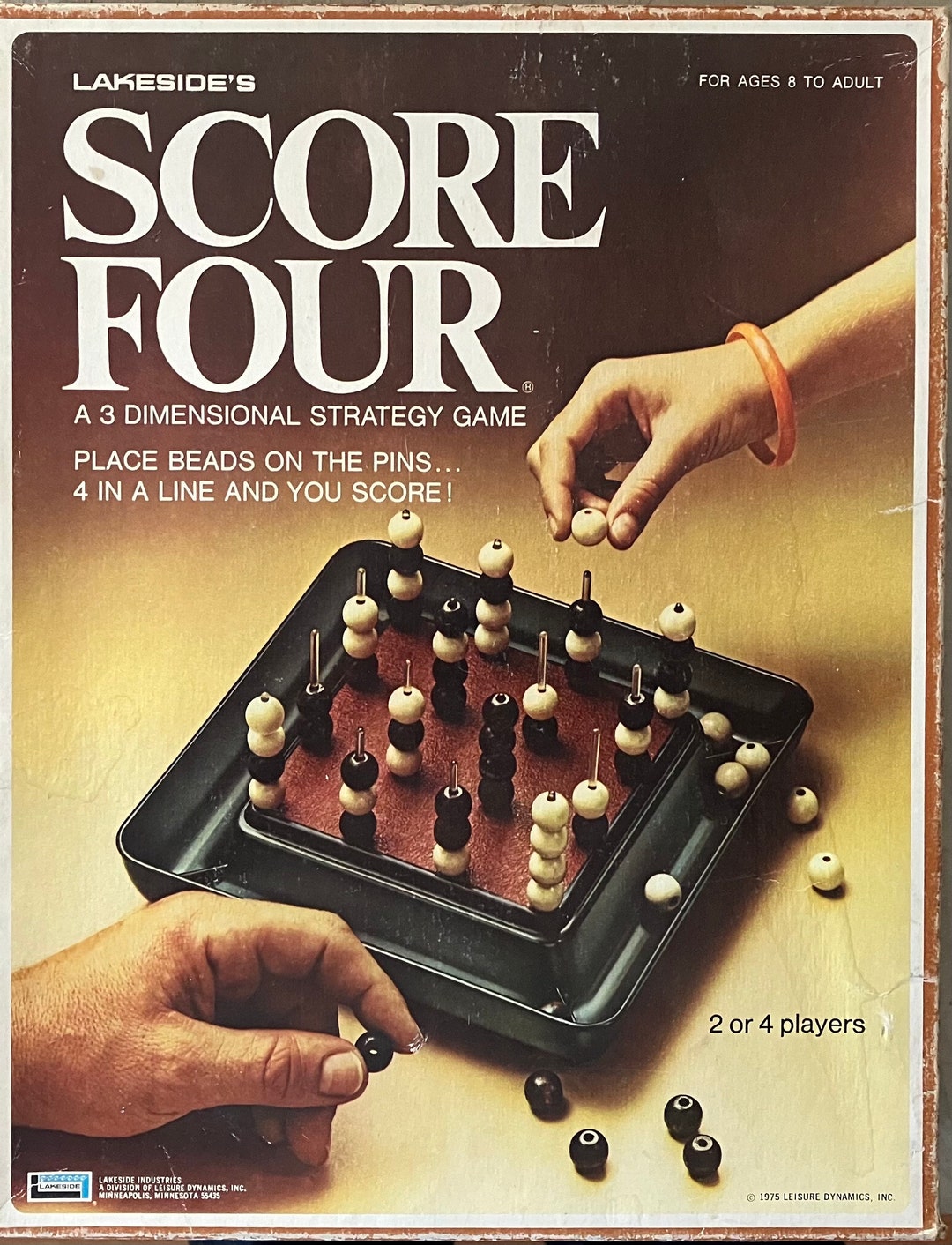 Vintage 1975 SCORE FOUR GAME by Lakeside Industries - Etsy