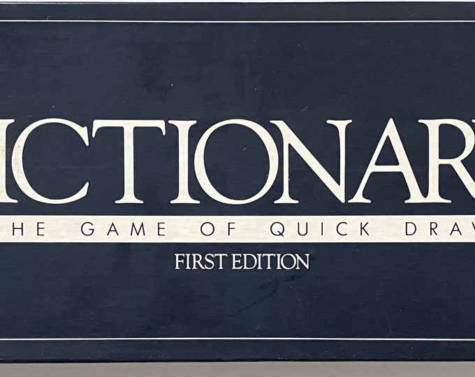 Vintage 1985 First Edition PICTIONARY GAME by Pictionary Inc - Etsy