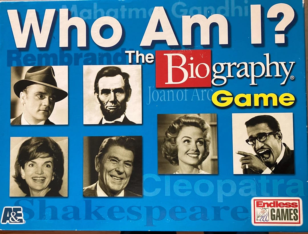 Vintage 2000 WHO AM I the Biography Game by Endless Games - Etsy
