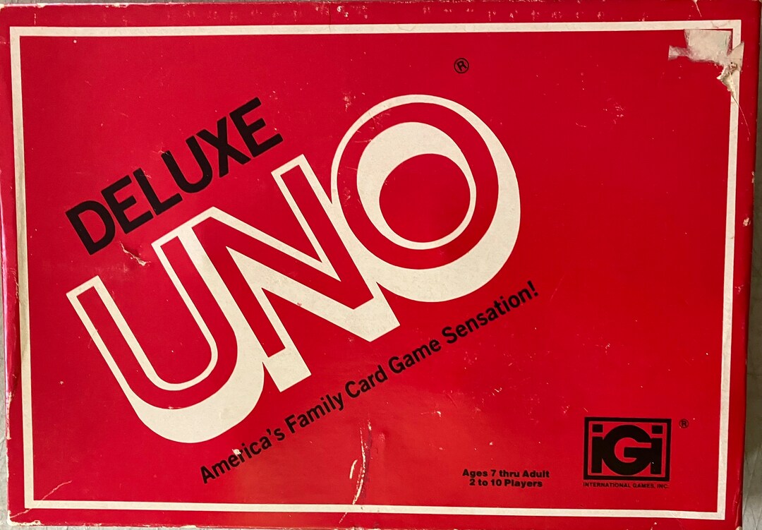 Vintage 1978 Deluxe UNO Card Game by International Games Inc - Etsy
