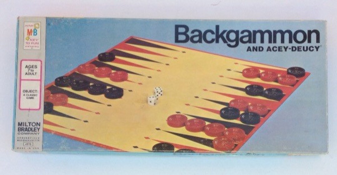 Vintage 1973 Backgammon Acey Duecy Game - Etsy