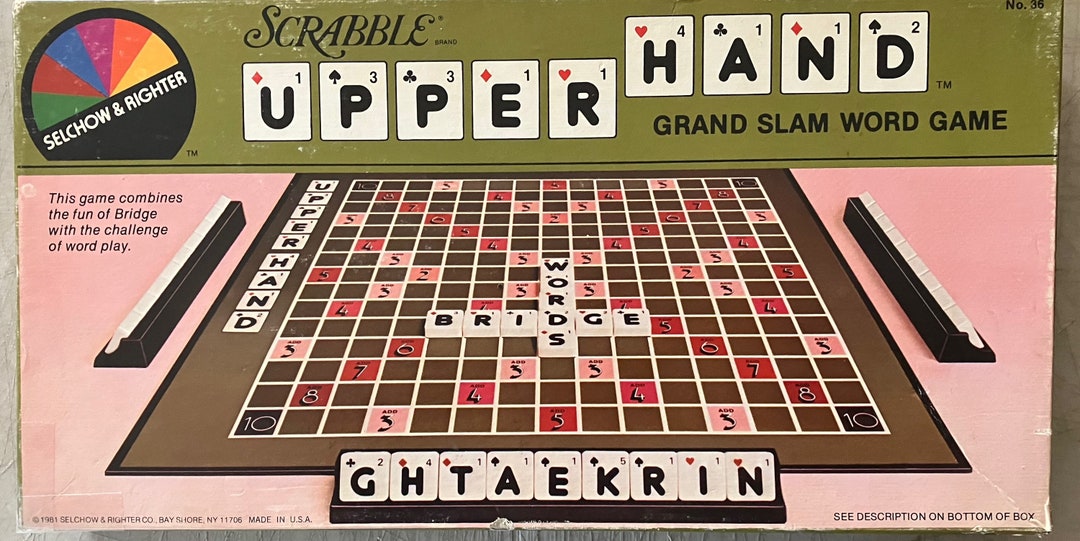 Vintage 1981 Scrabble UPPER HAND GAME by Selchow and Righter - Etsy