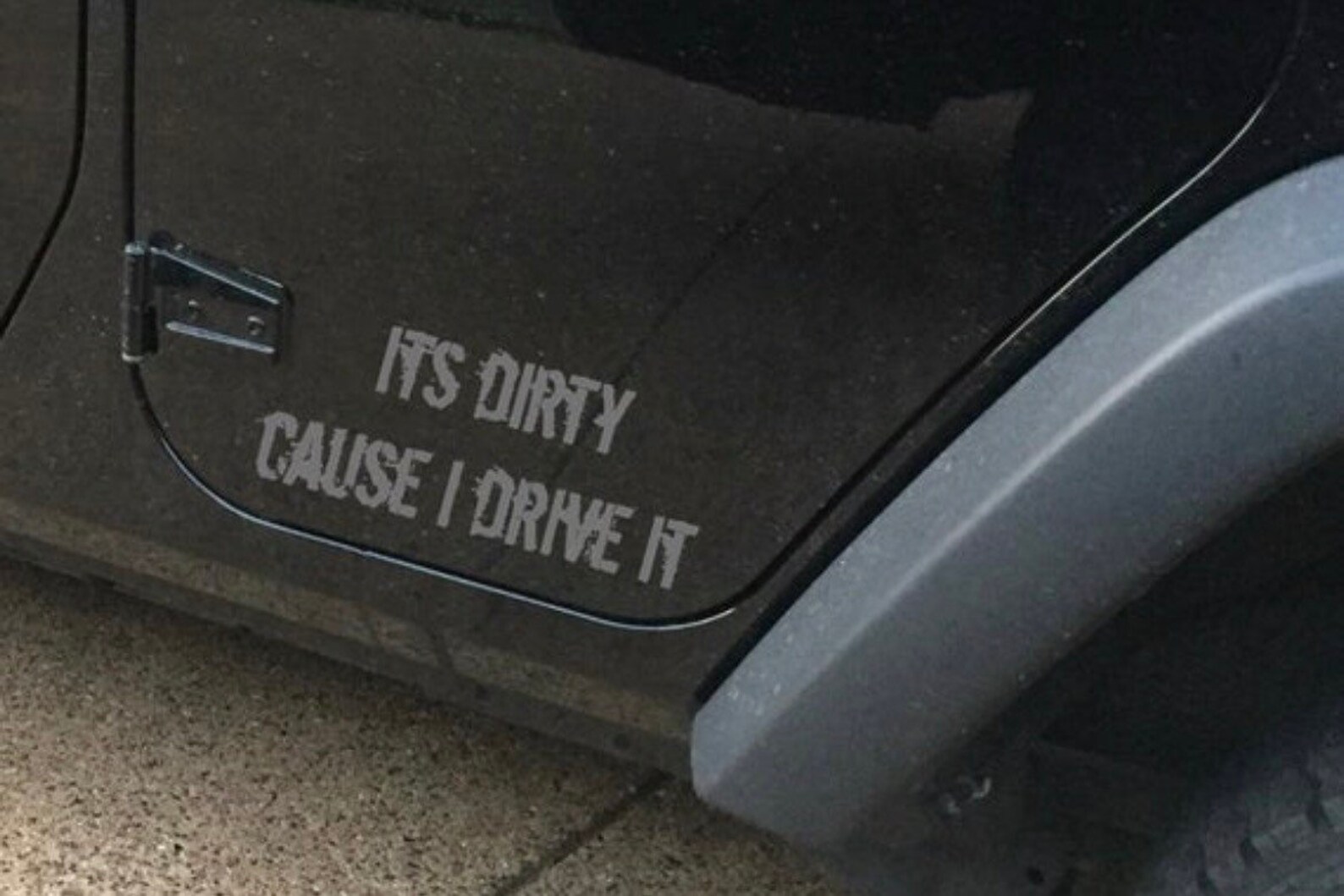 FREE SHIPPING Dirty Jeep Decal, Dirty Truck, Dirty Car, Offroad Girl ...