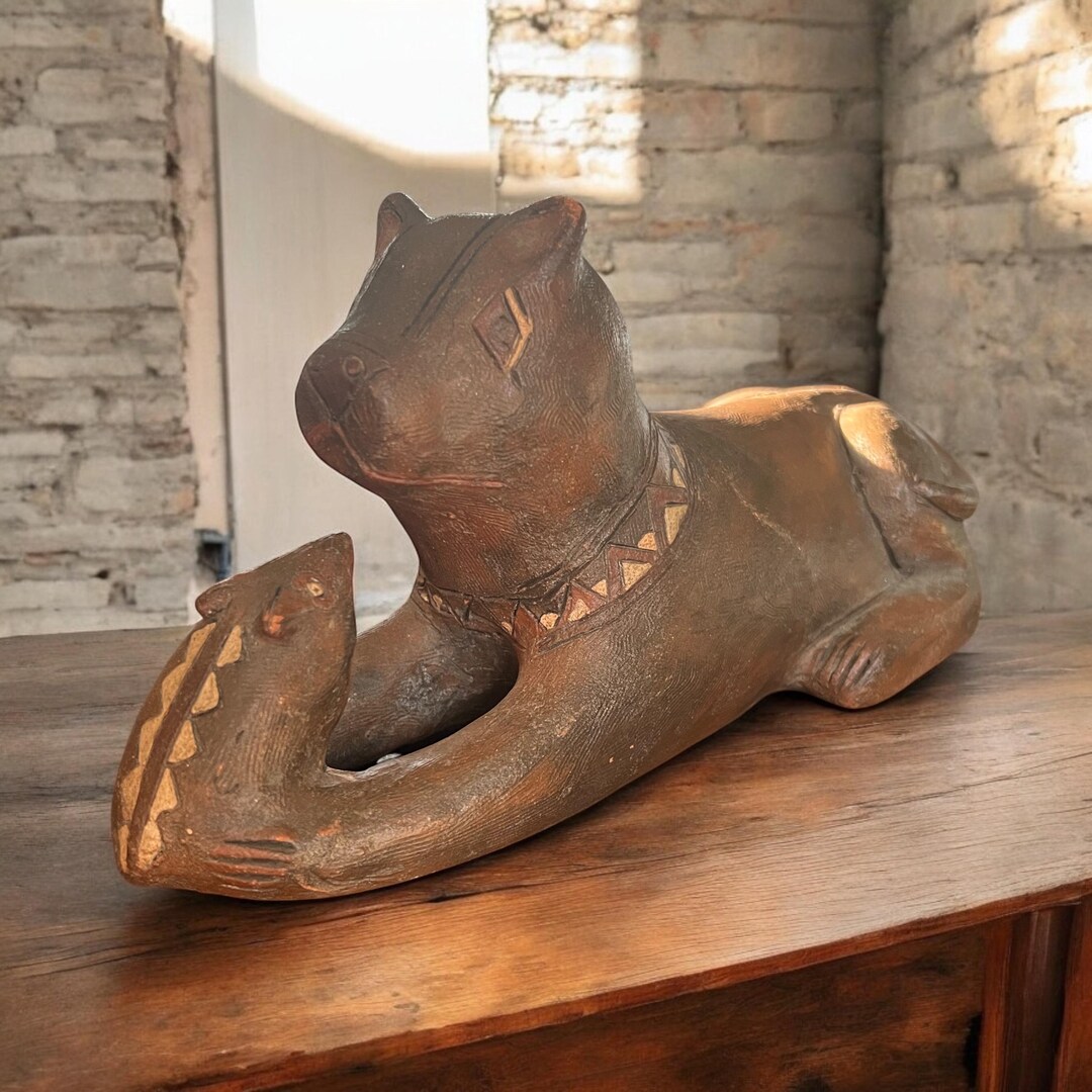 Vintage Colima Dog Handmade Clay Scultpure - Etsy