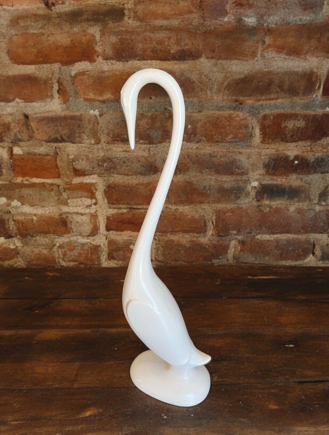 Vintage Mid Century Modern Ceramic Crane Swan Bird Sculpture 15 MCM ...