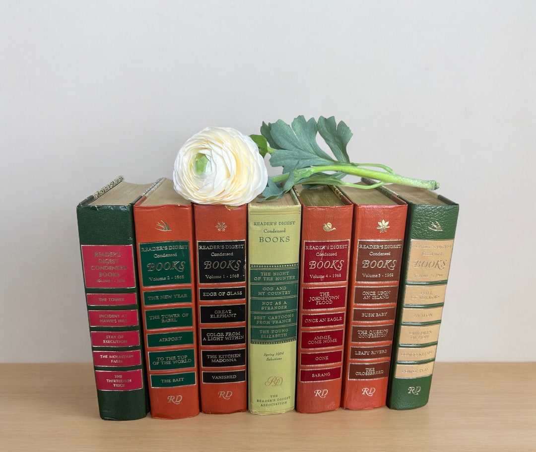Book Set, Book Stack, Books for Decor, Vintage Book Bundle, Vintage ...