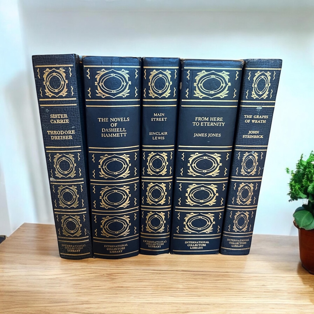 Black Book Set, Black Book Stack, Black Books for Decor, Vintage Book ...