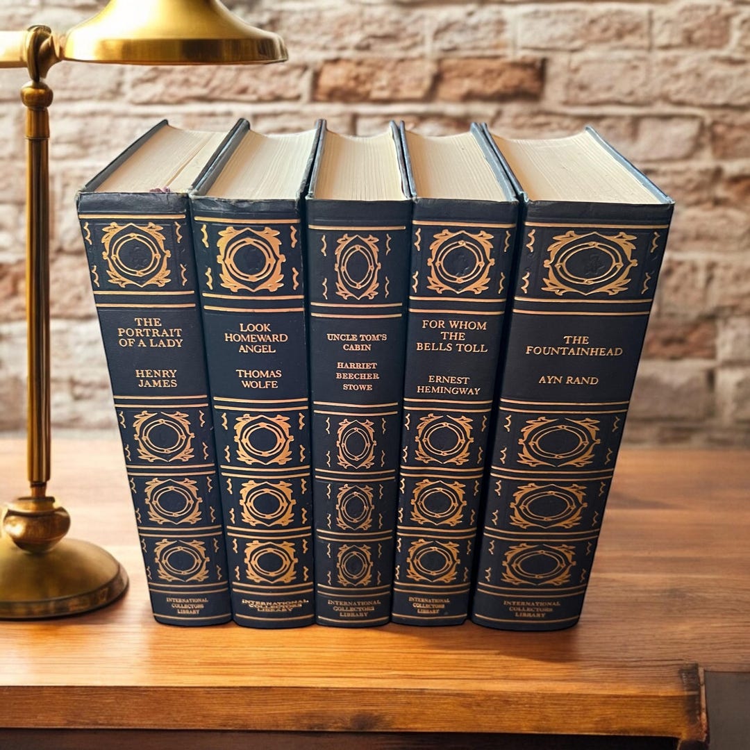 Black Book Set, Black Book Stack, Black Books for Decor, Vintage Book ...