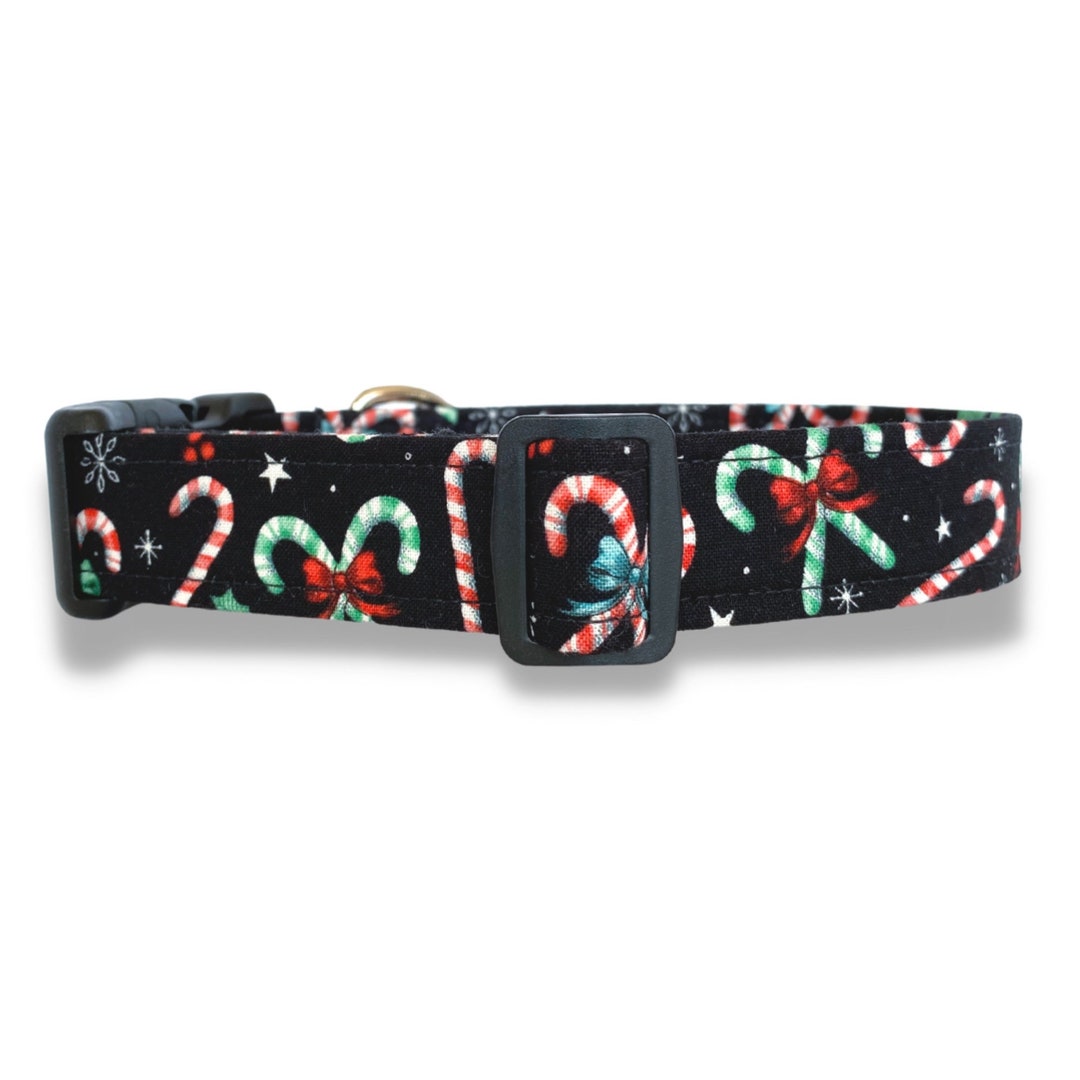 Candy Cane Christmas Dog Collar - Dog Collar Girl - Boy Dog Collar - Etsy