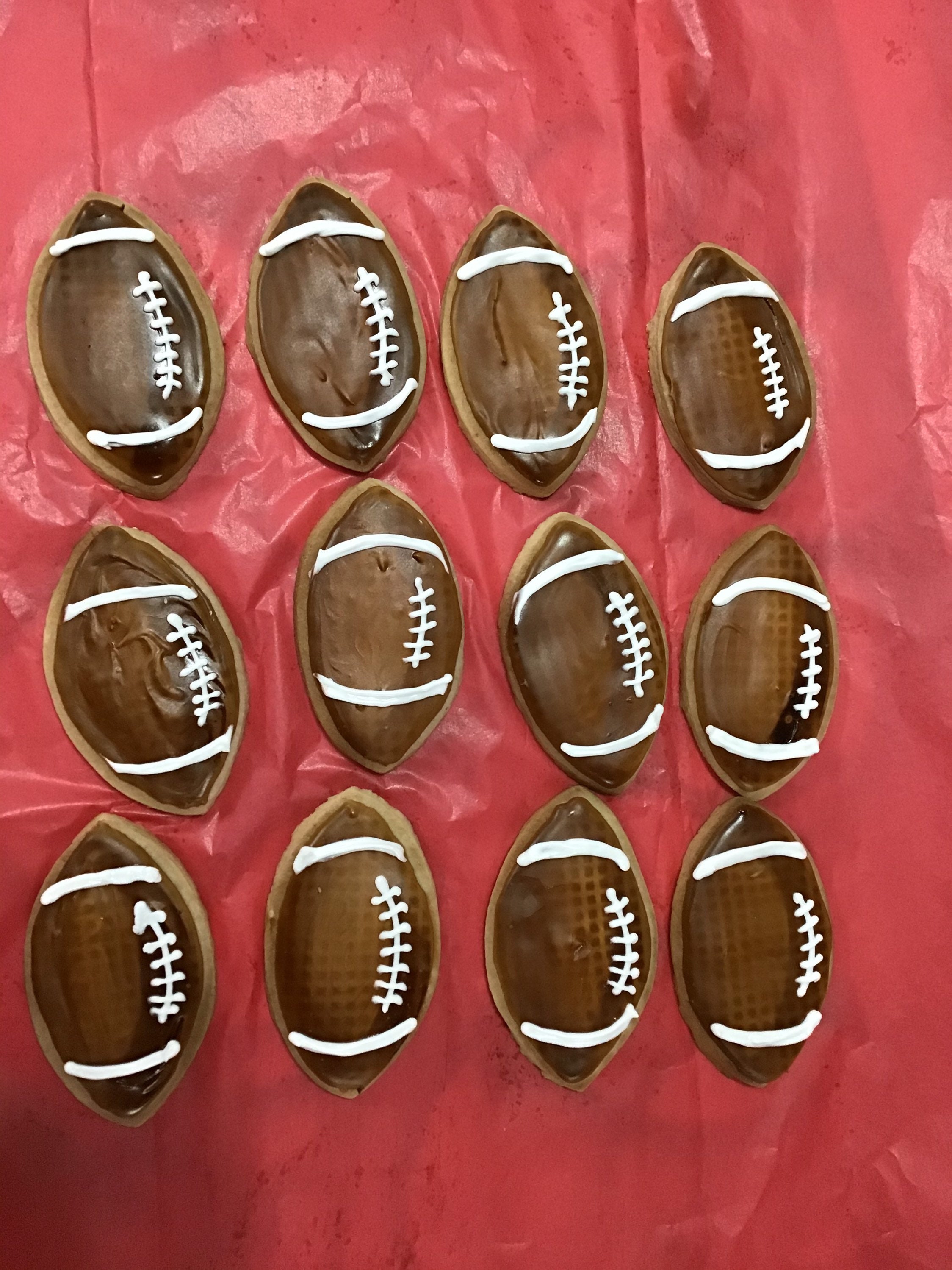 COOKIES 1 Dozen Football Themed Cookies 23sweets/baked | Etsy