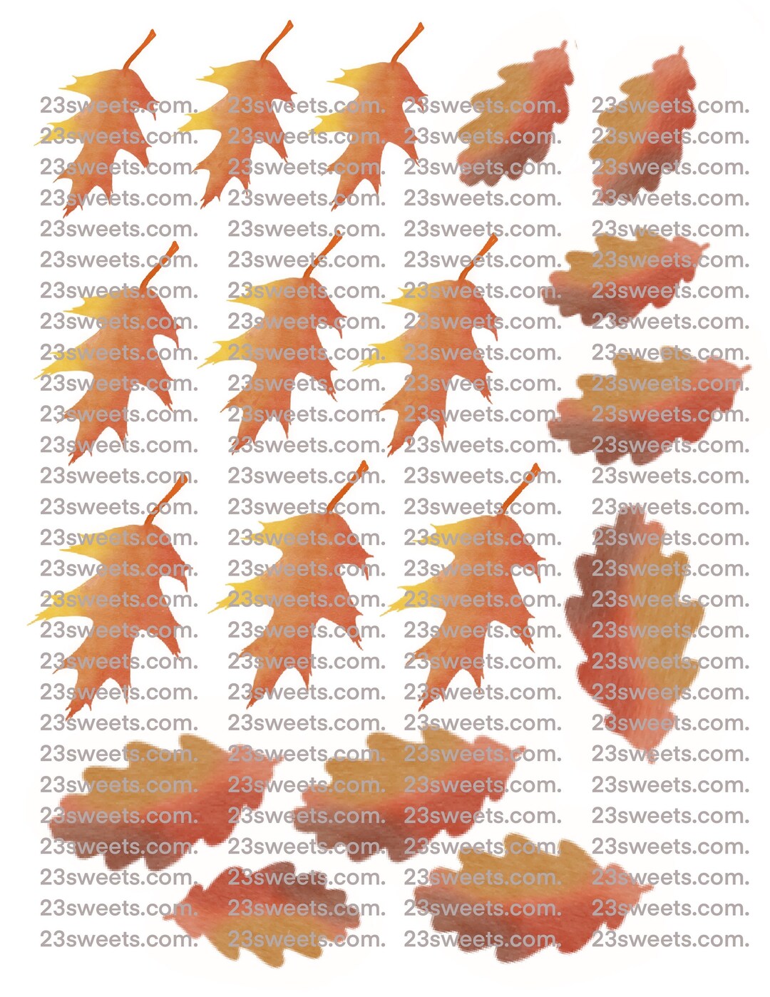 Edible Fall Leaves: Wafer Paper Cake Cupcake Toppers (pre-cut) - Etsy