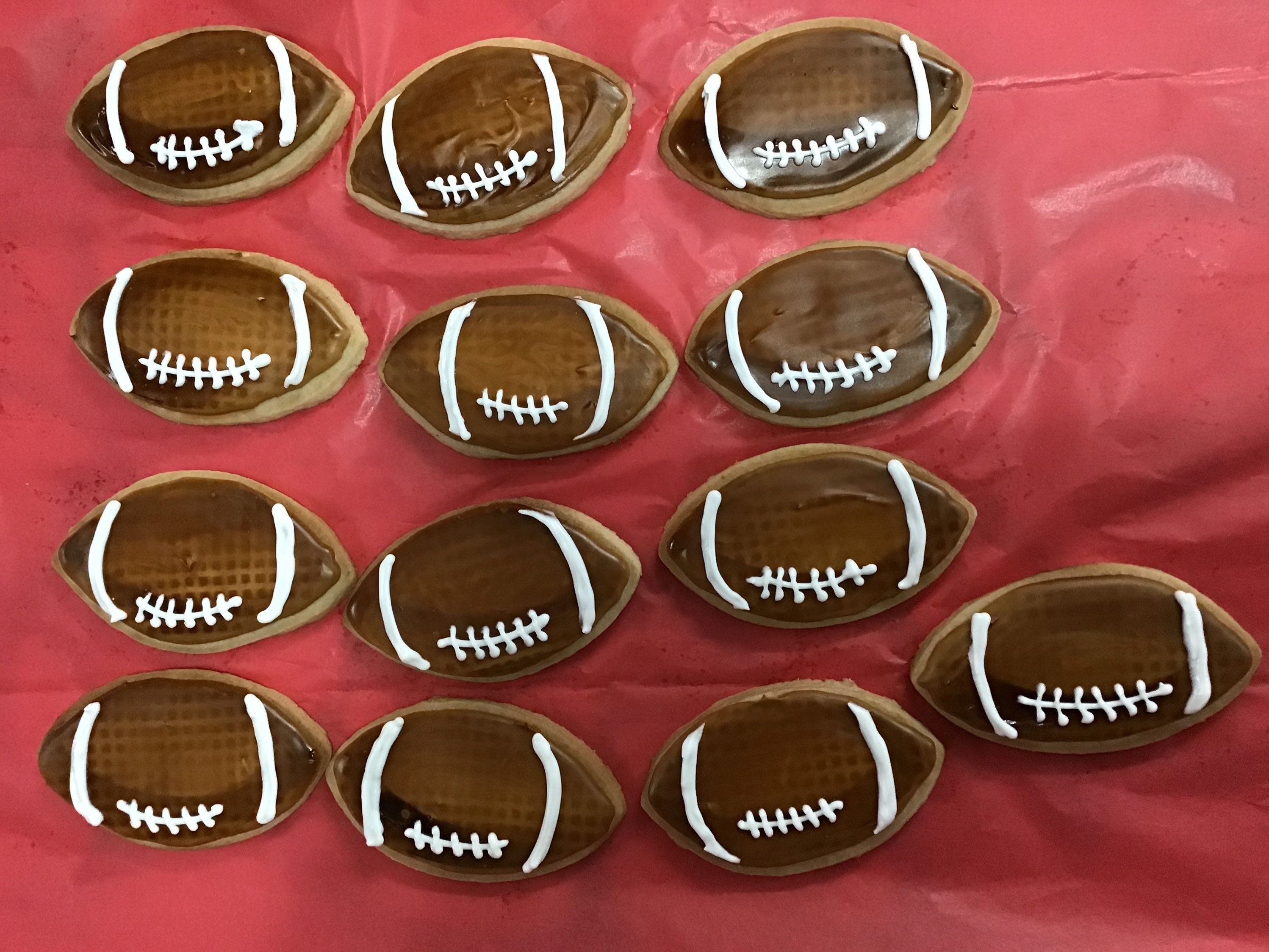 COOKIES 1 Dozen Football Themed Cookies 23sweets/baked | Etsy