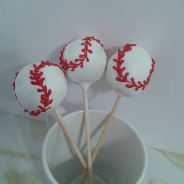 Baseball Cake Pops - Etsy