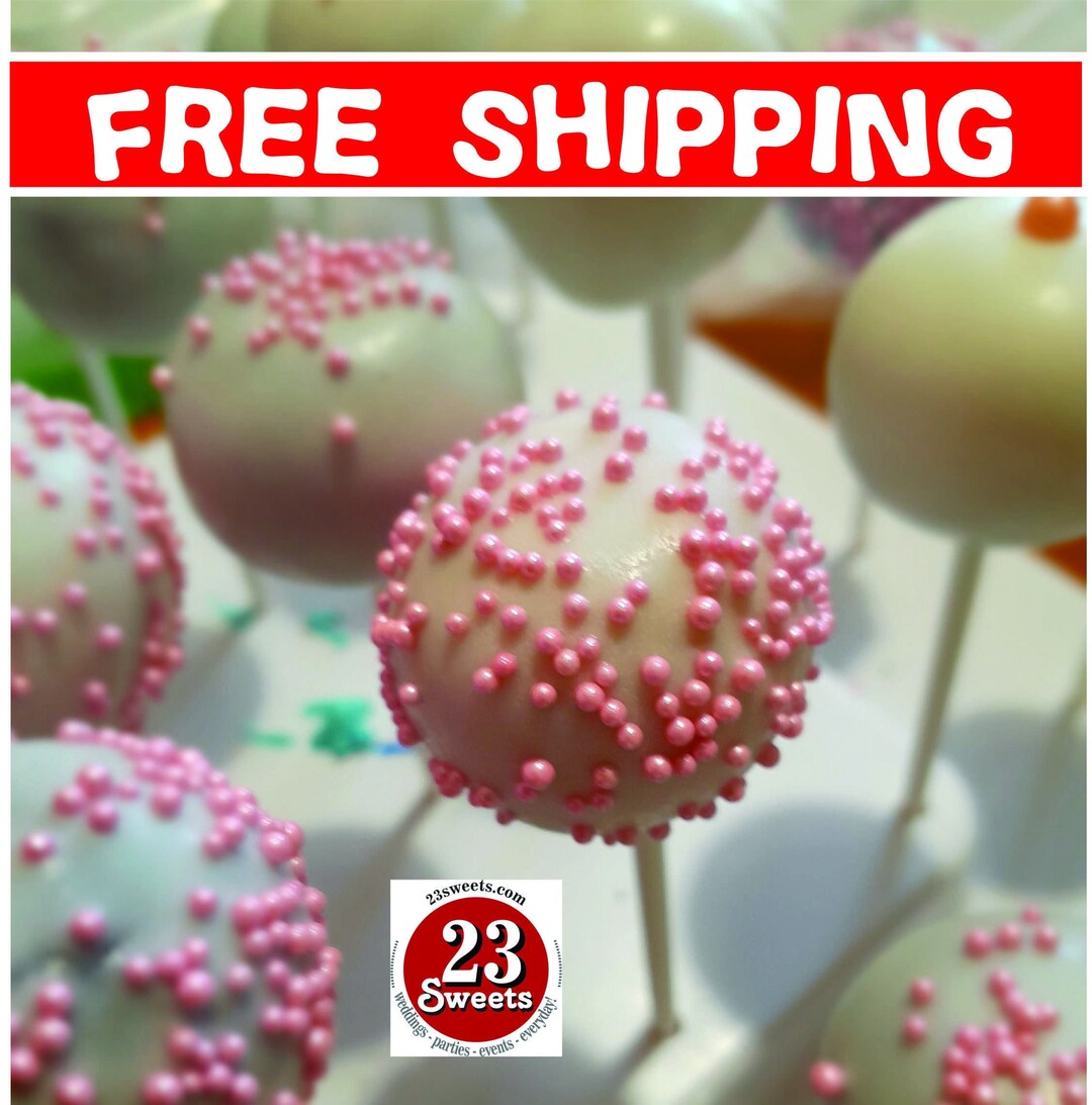 Wedding Cakepops: Pink & White, Bulk Order (set of 100) - Etsy