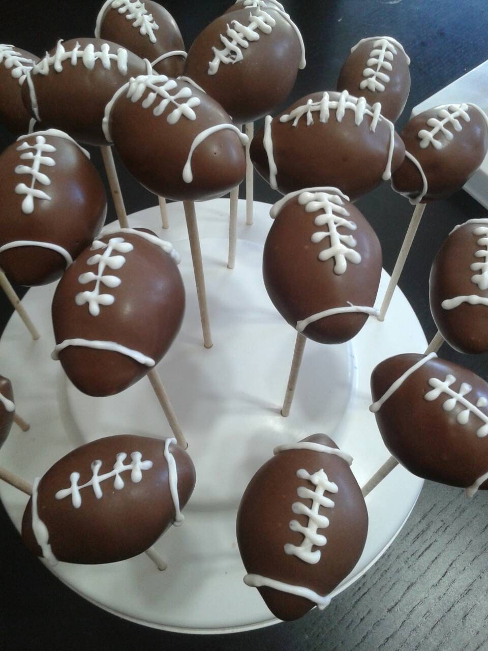 Football Cake Pops