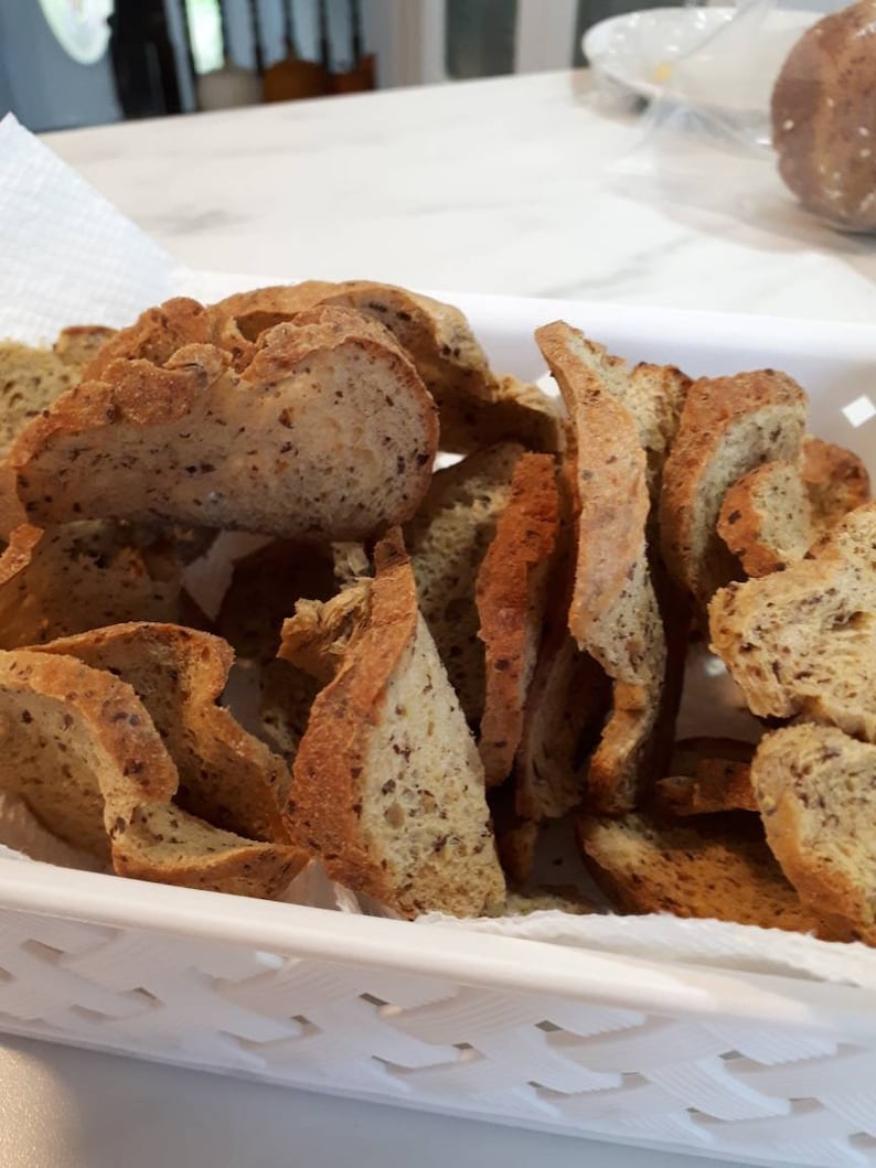 Keto Crackers Melba Style, 2 Dozen Crackers, Low Carb, Ketogenic, Snack ...