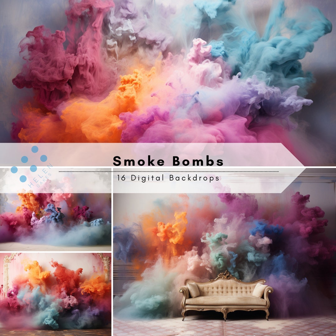 Smoke Bomb Mock up - Photoshop Backdrop - Model Mock up - Studio ...