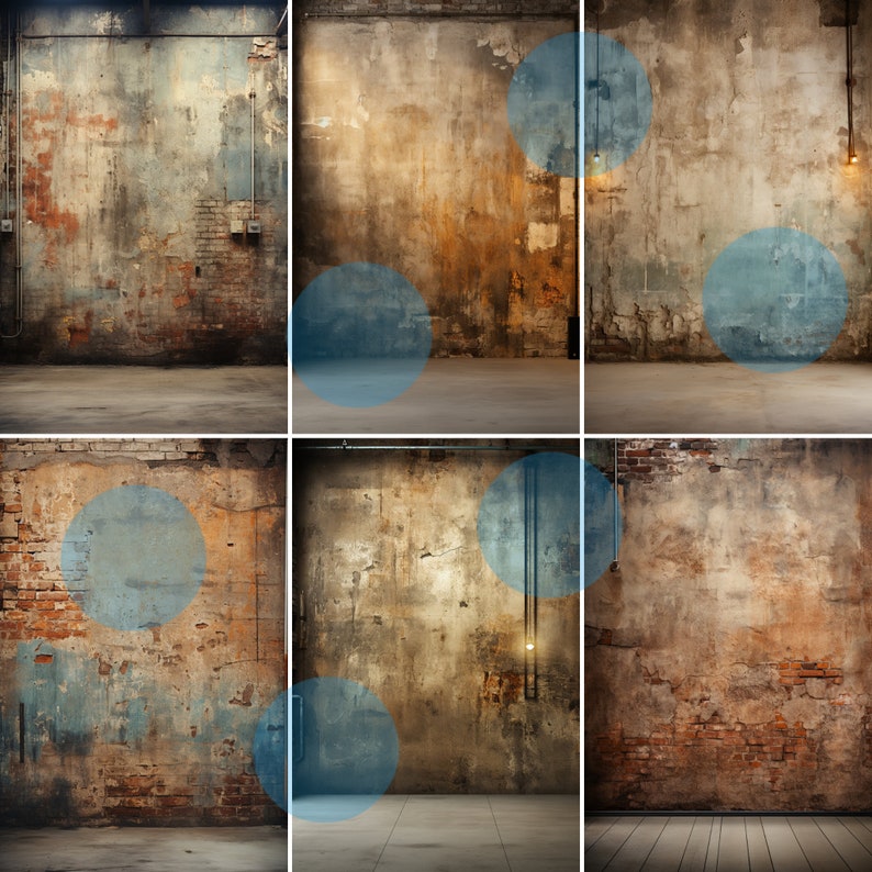 Aged Warehouse Backdrops Mock up Photoshop Backdrop Studio Backdrop ...