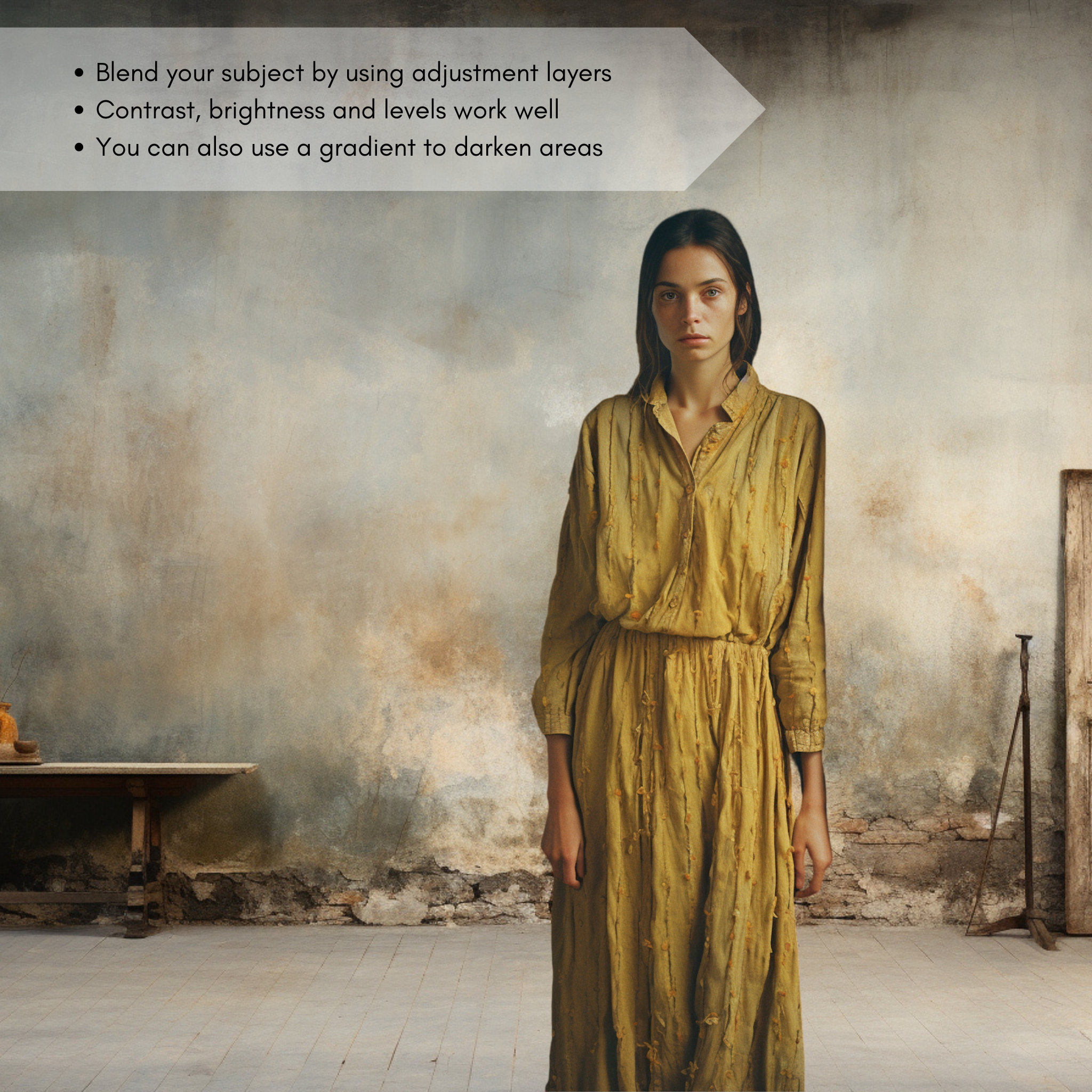 Old Rustic Studio Backdrops Mock up - Photoshop Backdrop - Studio ...