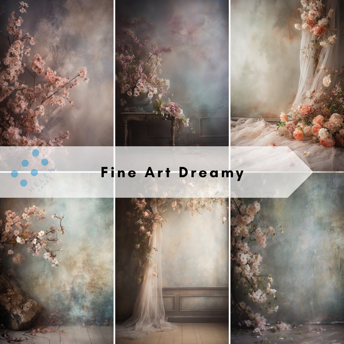 Decorated Wall Backdrop, Fineart Digital Backdrops, Fineart Backdrop ...