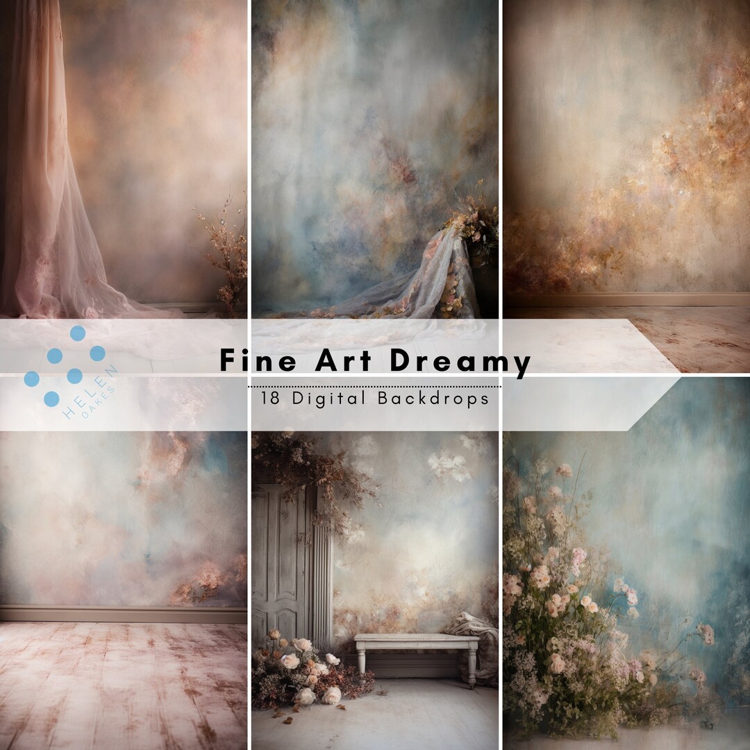 Decorated Wall Backdrop, Fineart Digital Backdrops, Fineart Backdrop ...