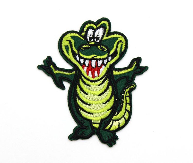 Alligator Sew on / Iron on DIY Patch Embroidered Applique | Etsy
