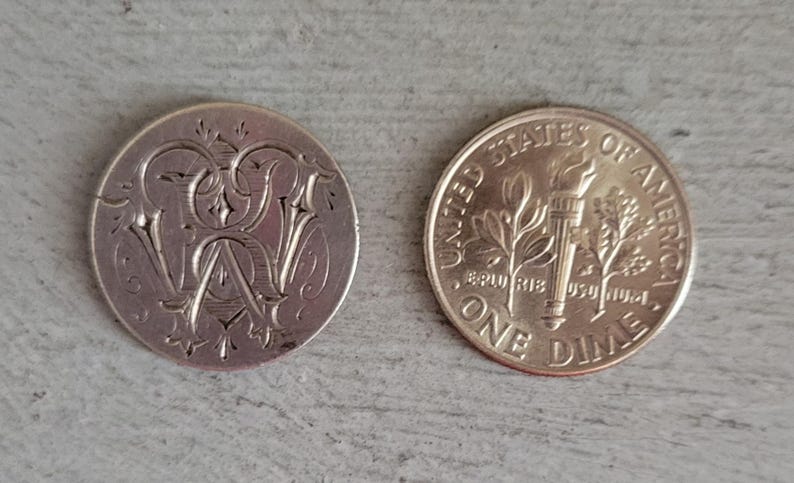Love Token, WB, BW Engraved on Seated Liberty Dime - Etsy