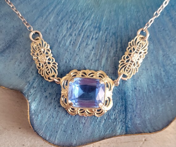 Vintage filigree necklace store