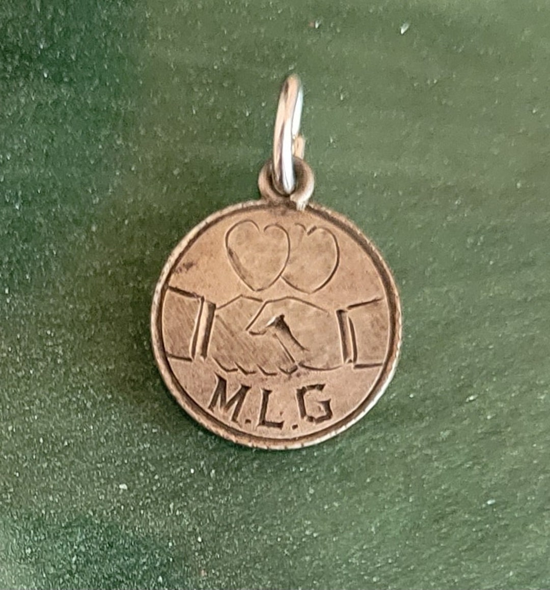 Antique Love Token, Handshake, Hearts, Seated Dime - Etsy