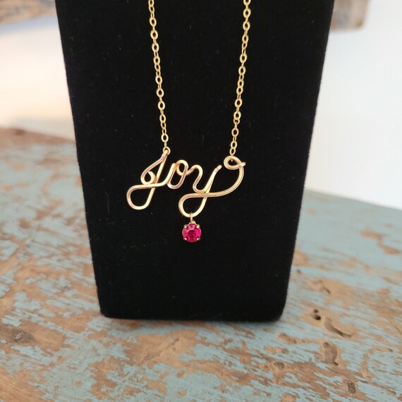14K GF JOY Necklace - Gem