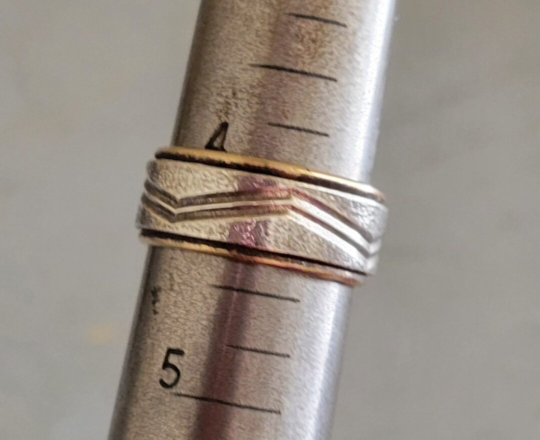 Vintage ESPO Band Ring, 10K Gold Filled Sterling, Sz 4.25 - Etsy