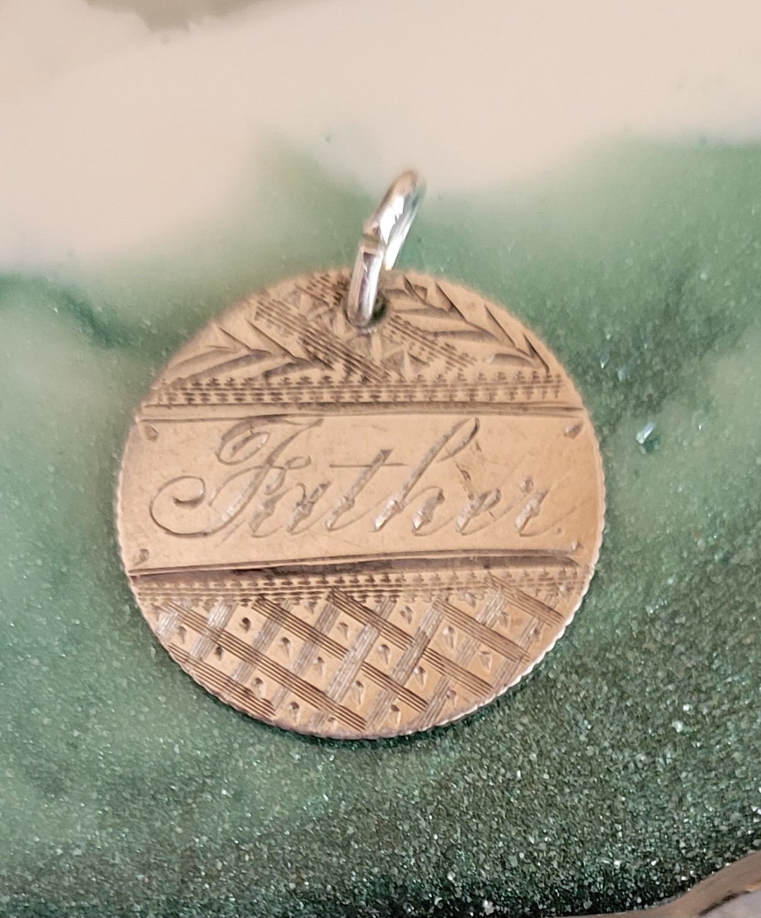 Love Token, Father, Engraved Coin - Etsy