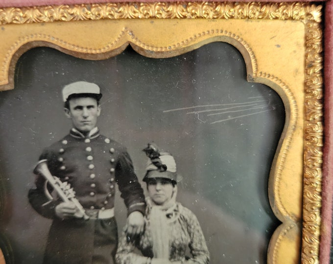 Tintype, Soldier, Musician, Bugle, Union - Etsy
