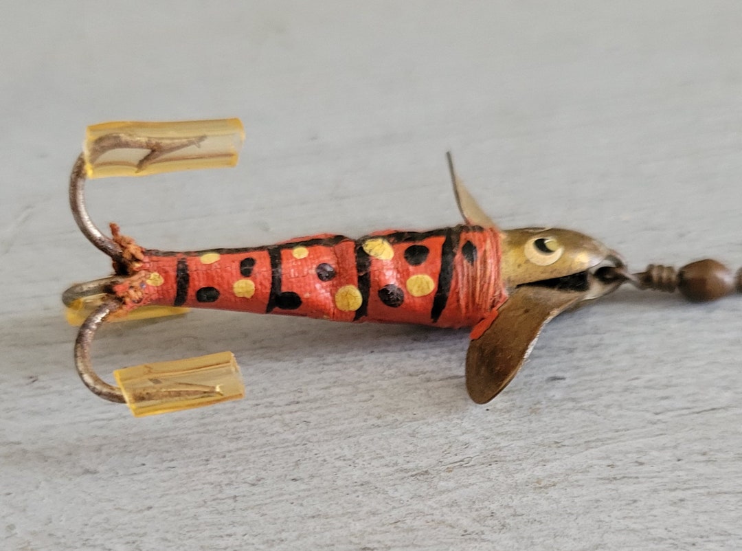 Vintage English Devon Fishing Lure, Hand Painted - Etsy